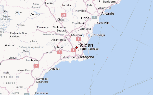 Roldan (Murcia) Weersverwachting